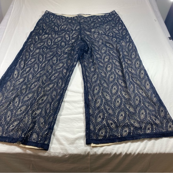 Cato | Pants & Jumpsuits | Cato Women Wide Leg Lace Pants Lace Overlay ...